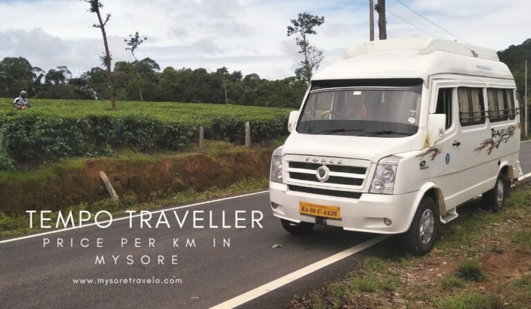 Tempo Traveller Price Per Km in Mysore – Updated Fare